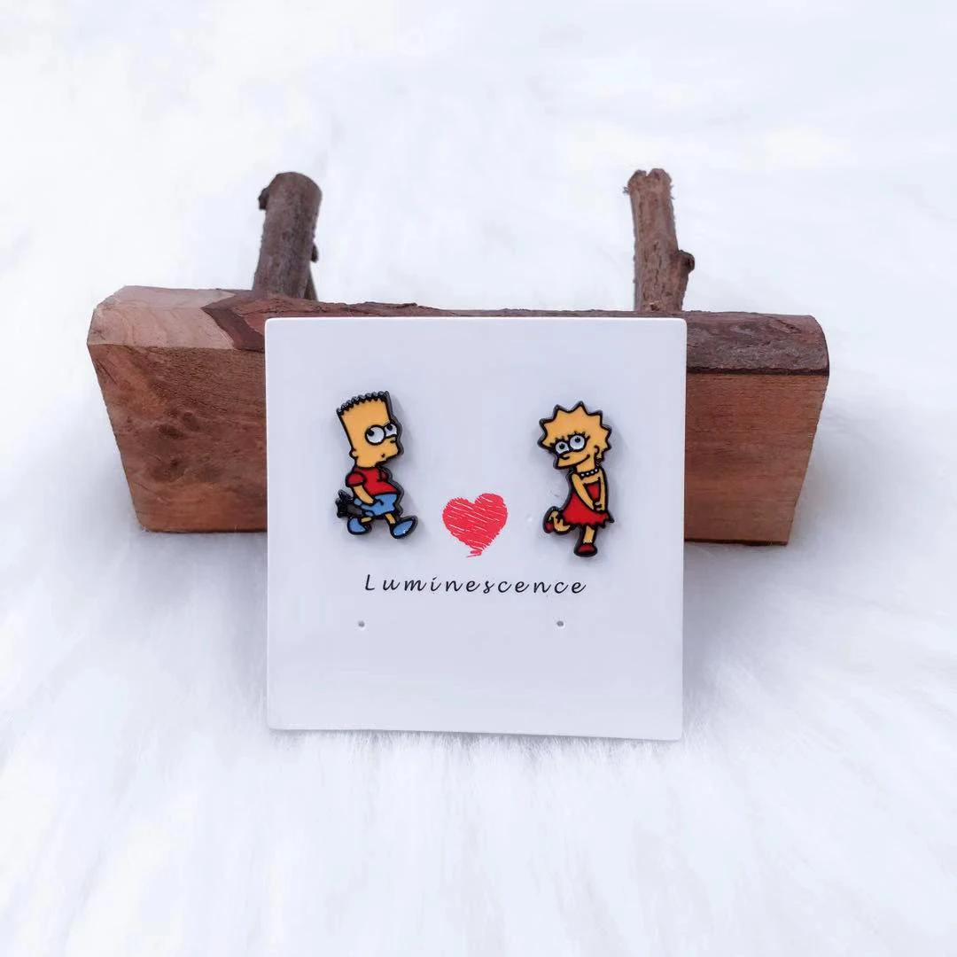 The Simpsons Cartoon Earrings For Women - KawaiiMerch.com