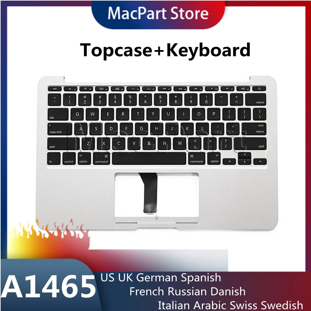 For-Macbook-Air-11-6-A1465-Topcase-with-Keyboard-Backlit-US-UK-German ...