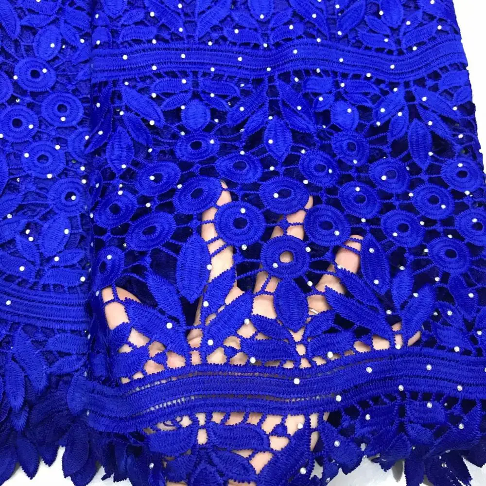 African Lace Fabric 2022 High Quality Lace Royal Blue French African ...