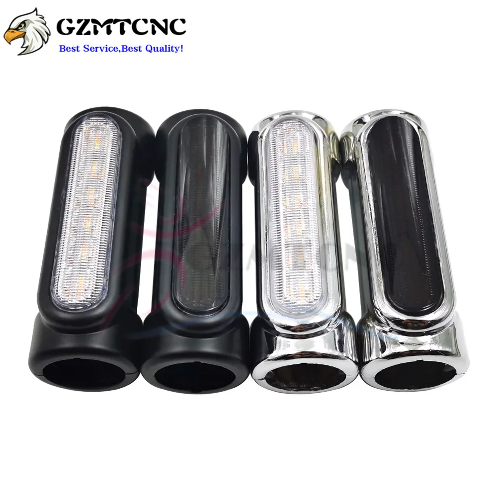 Motorcycle-Highway-Bar-Switchback-Turn-Signal-Light-White-Amber-LED-for ...