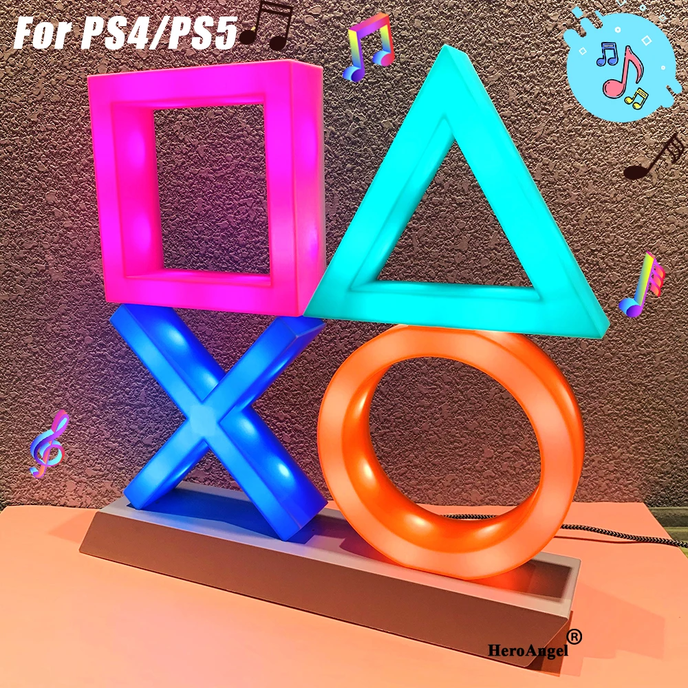 Lumi-re-d-ic-ne-de-jeu-commande-vocale-lampe-de-jeu-de-remplacement-PS4 ...
