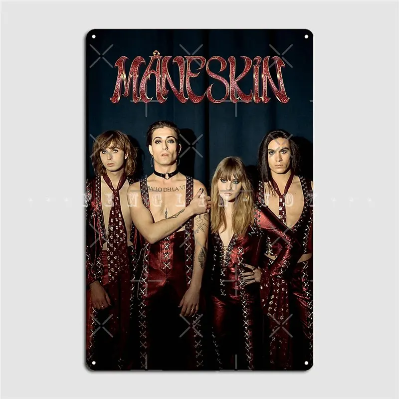 M-aring-neskin-Rock-Band-Maneskin-Metal-Sign-Wall-Pub-Pub-Garage ...