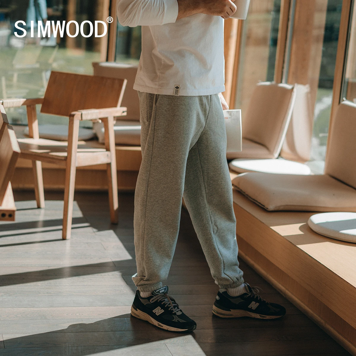SIMWOOD 2023 Spring Summer New Jogger Pants Men Drawstring Trousers Casual Comfortable ...