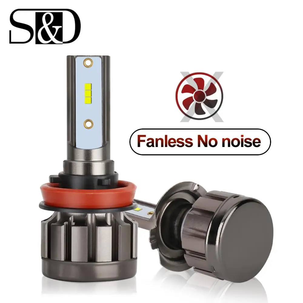 Автомобильные фары H4 светодиодный безвентиляторный 8000лм CSP светодиодный H7 H1 H8 H11 9005 ...