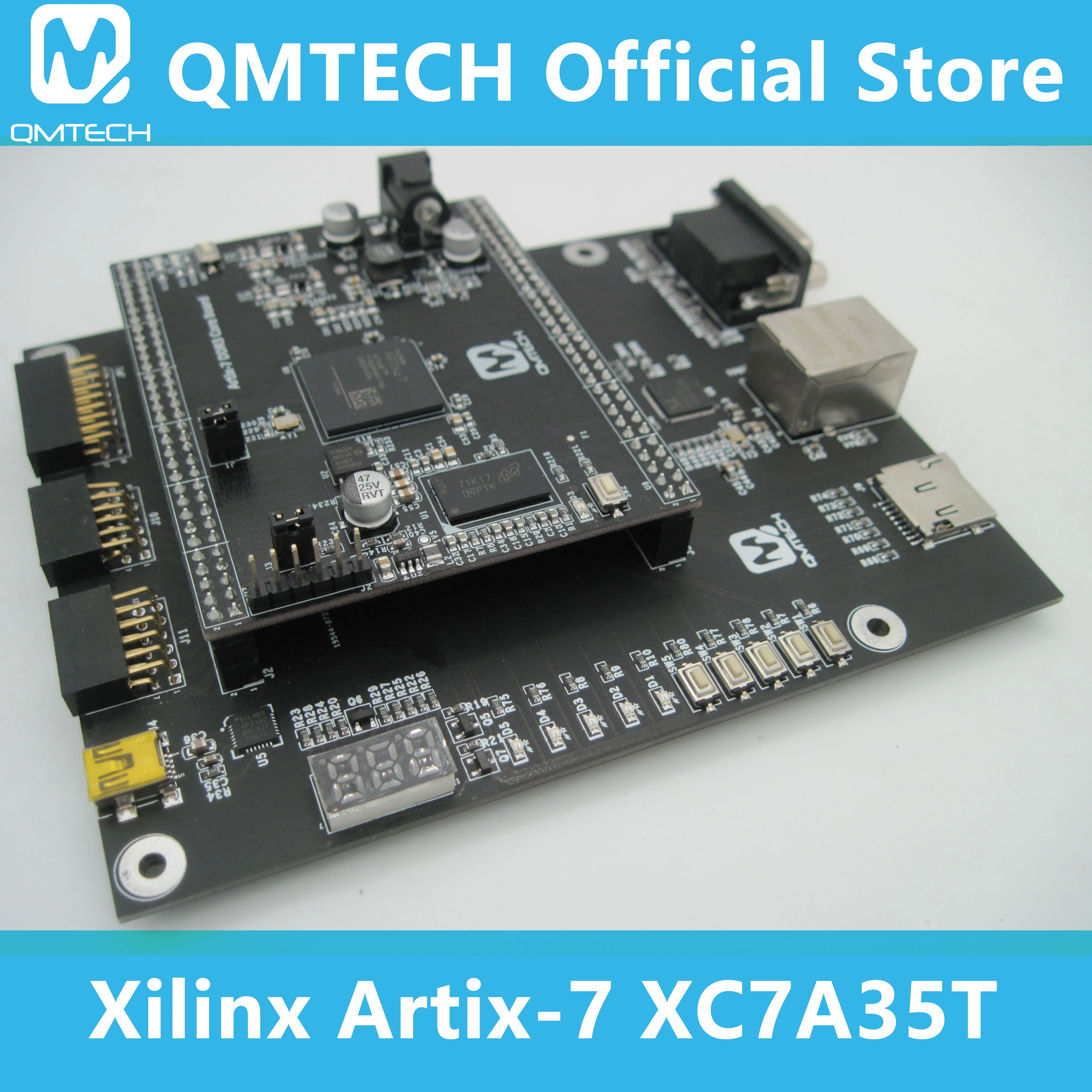 QMTECH Xilinx FPGA Artix7 Artix 7 Development Board XC7A35T DDR3 256MB|Demo Board Accessories ...