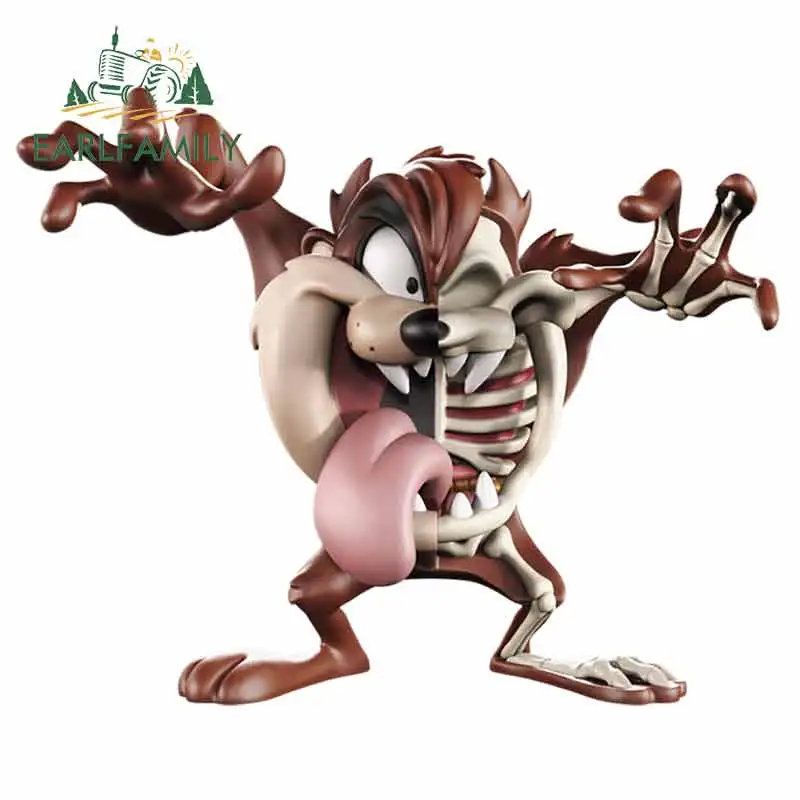 Earlfamily 13cm X 10.6cm For Taz Skull Fine Decal Waterproof Scratch ...