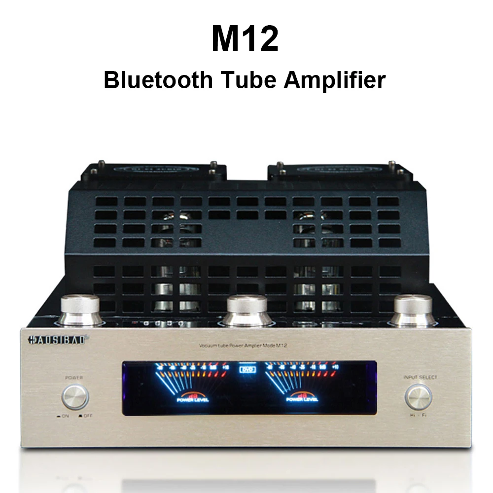 M12 Amplifier HI-FI Bluetooth Vacuum Tube Stereo Amplifier support USB ...