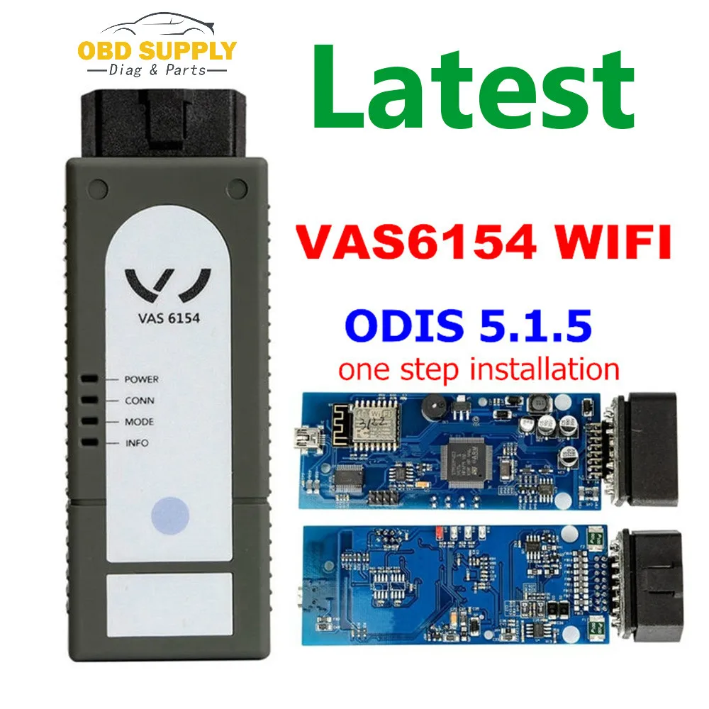 최신 vas6154 wifi odis 5.1.5 vag 코드 리더 진단 도구 무선 vas 6145 교체 vas 5054a ...