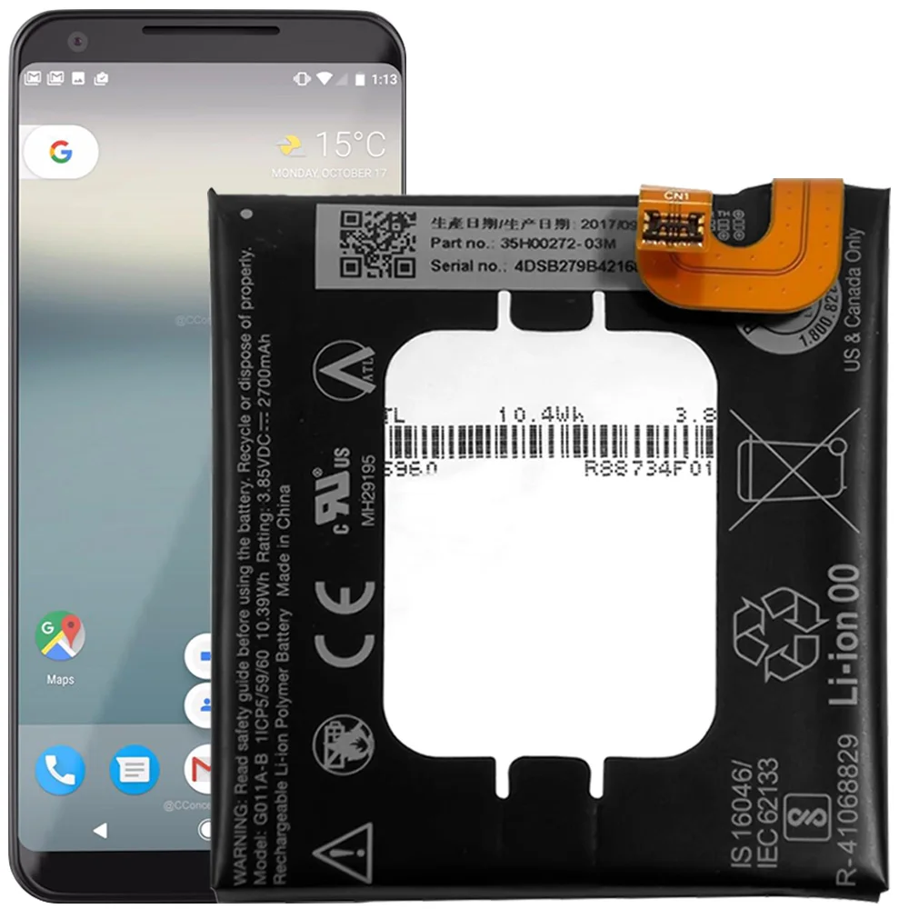 G011a-b Battery For Google Pixel 2 G011a Battery Replacement Repair ...