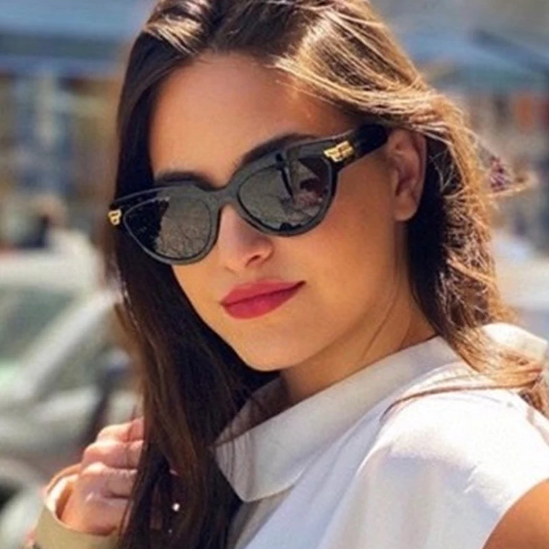Branded Sunglasses 2021 Vintage Style Cat Eye Leopard Women Sun Glasses ...