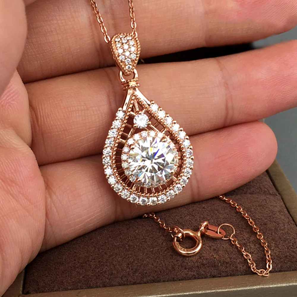 Women Necklace Pendant Rose Gold | Gold Necklace Wedding | Women ...