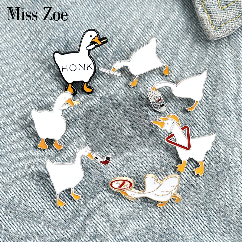 Funny Animal Badge | Goose Accessories | Enamel Brooch Bag | Goose ...