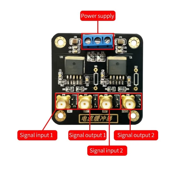 BUF634 고속 전류 버퍼 증폭기 모듈(BUF634 High-Speed Current Buffer Amplifier Module)