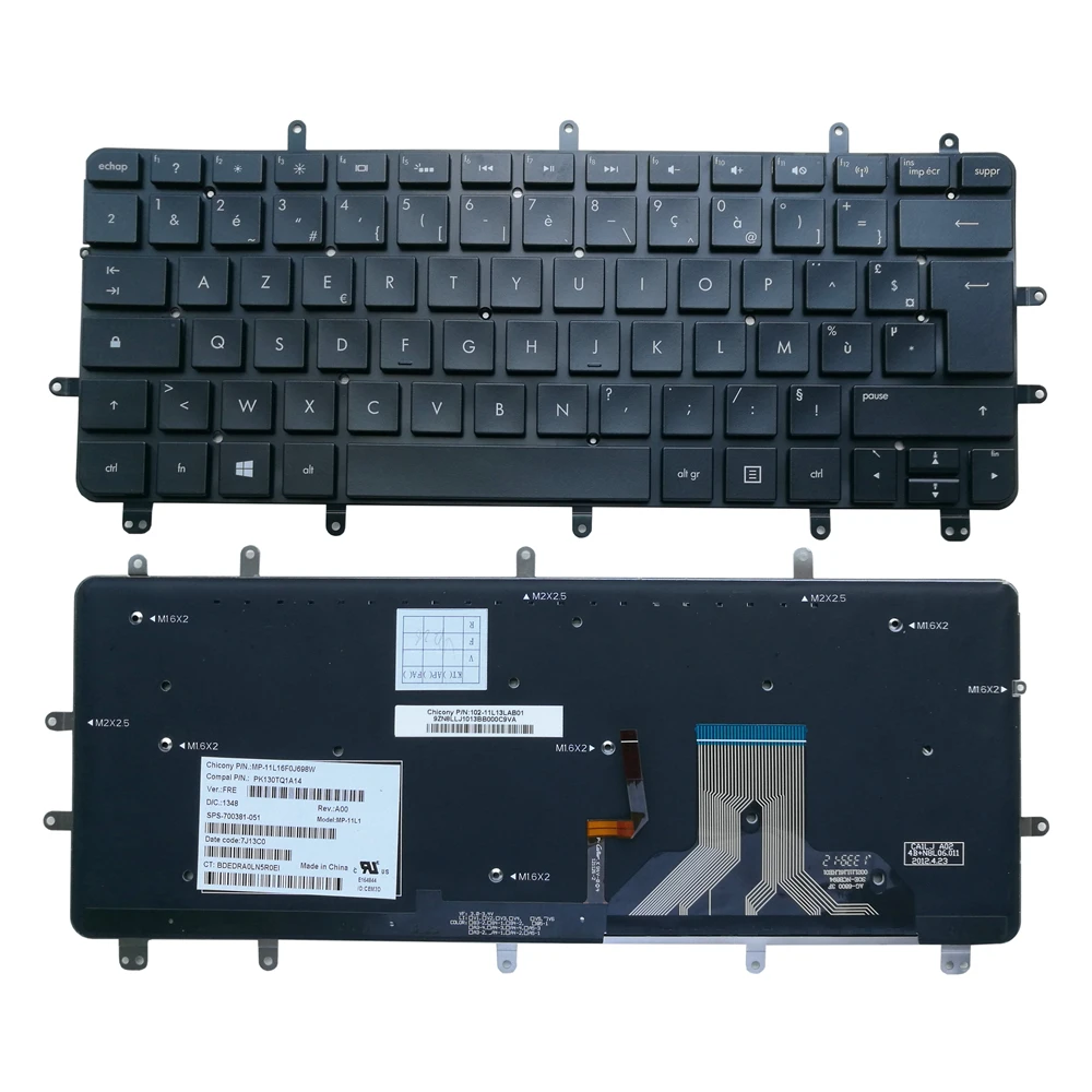 GR-Italian-Belgian-French-AZERTY-Keyboard-Backlit-For-HP-Spectre-13 ...