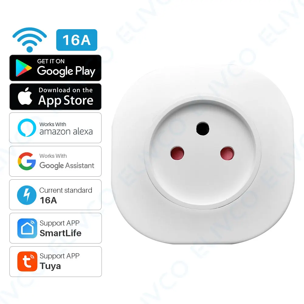 Israel 16a Smart Socket Wifi Wireless Switch Smart Plug 220v Power ...