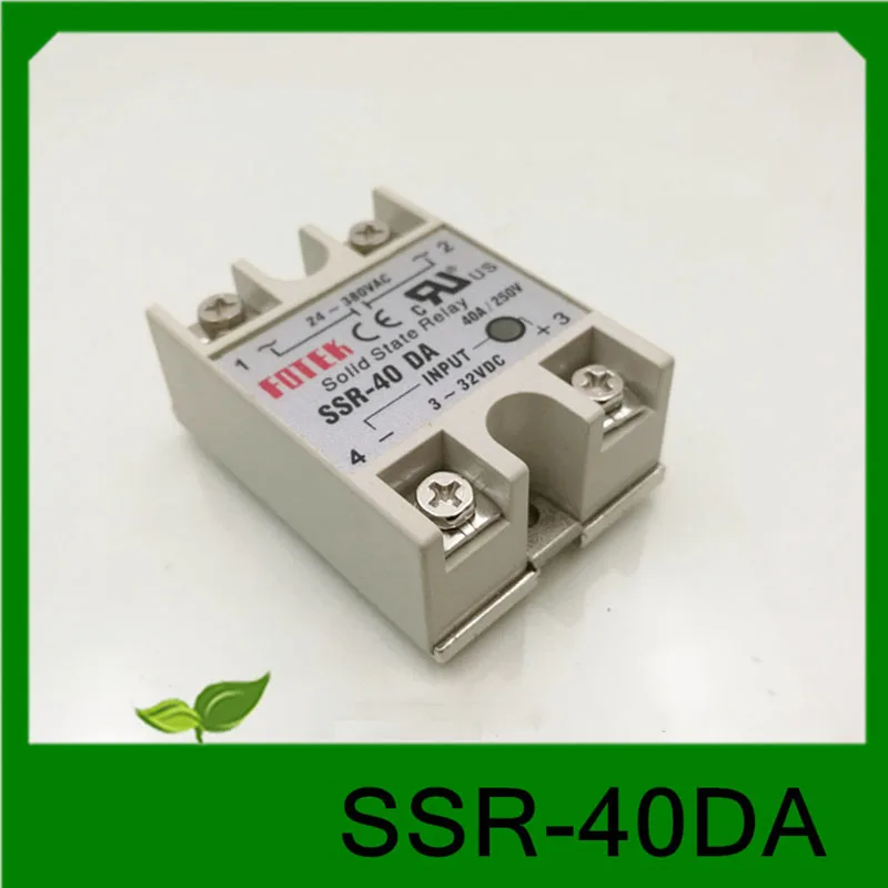 1pc Novo Relé De Estado Sólido Ssr-40da Silício Controlado Dc Controle De Alumínio Ac Placa Base ...