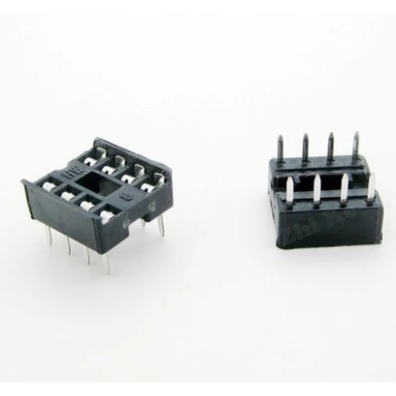 60PCS-8Pin-8-Pin-DIP-8-8DIP-8-DIP-IC-Sockets-Adaptor-Solder-Type-IC ...