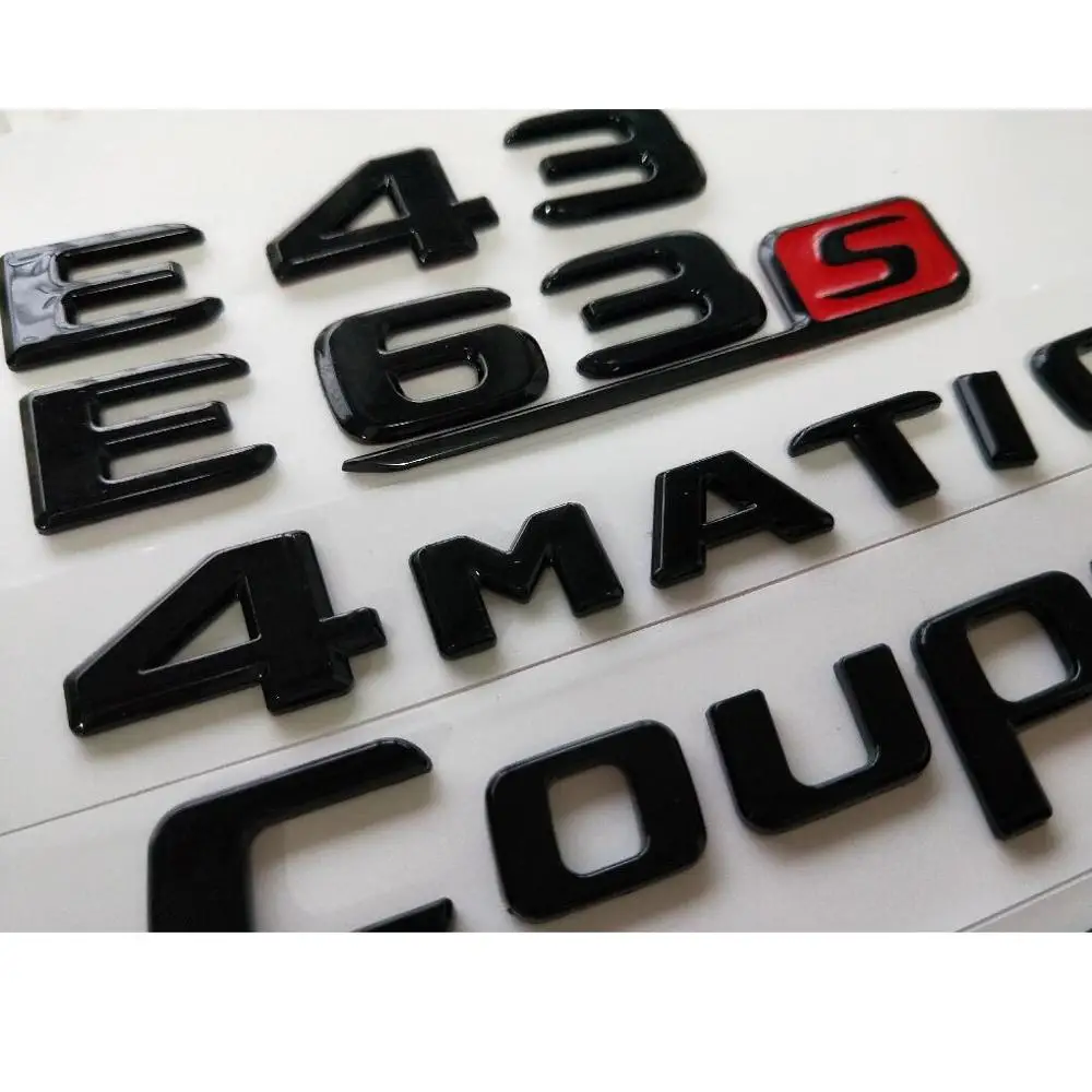 Size : 4MATIC Car Letter Emblems Glossy Black Trunk Letters Emblem ...