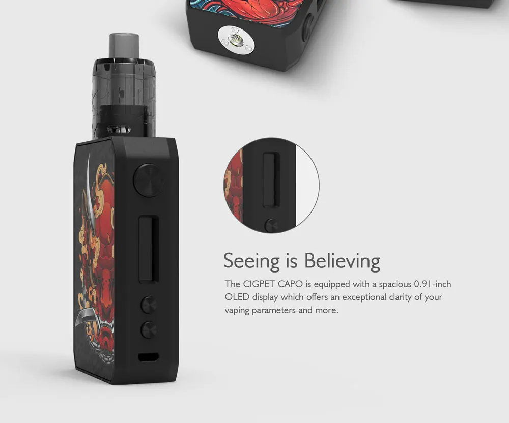 Original IJOY Cigpet Capo 126W Box Mod Electronic Cigarette Powered By ...