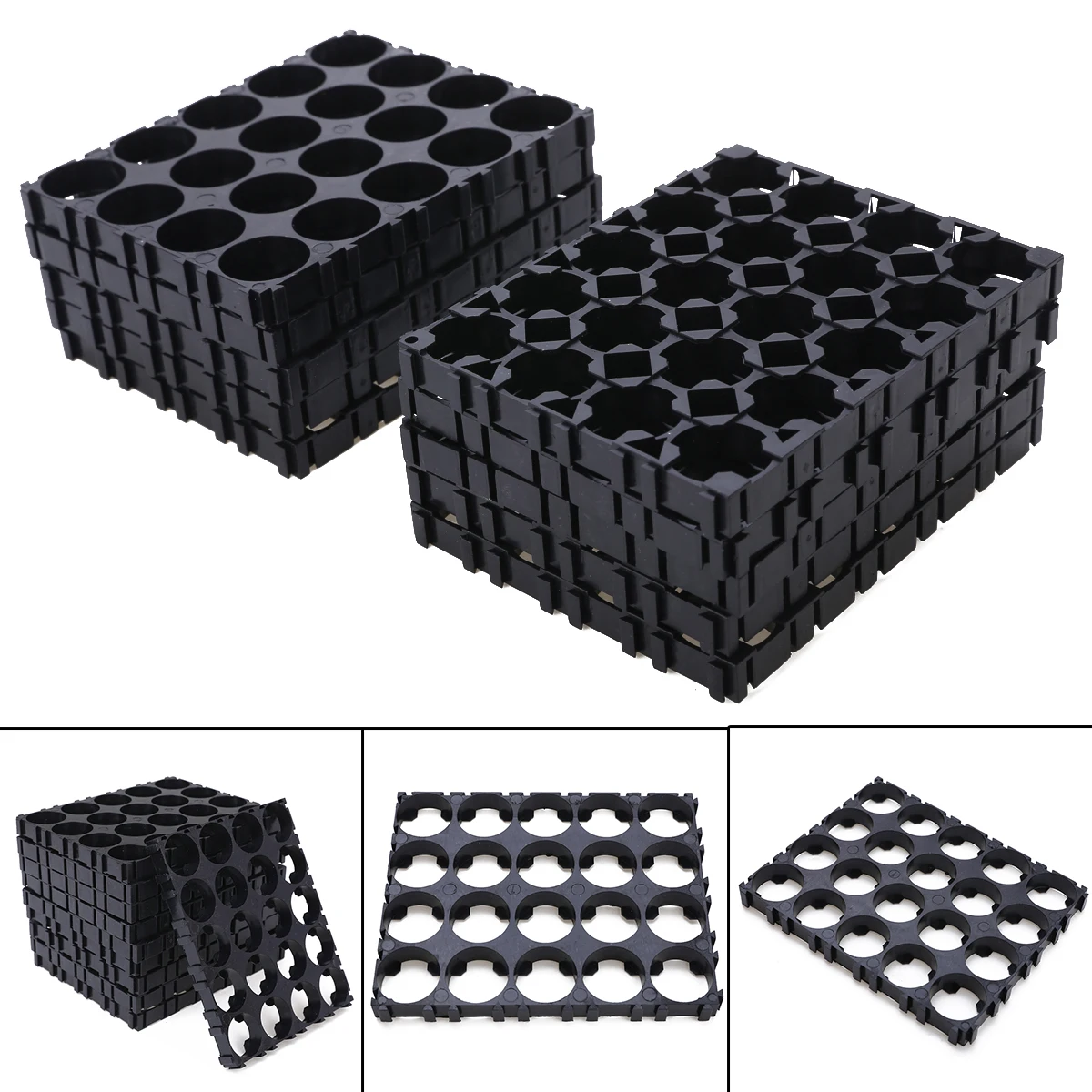 10pcs Newest Cell 18650 Lithium Battery Spacer Shell Bracket Plastic ...