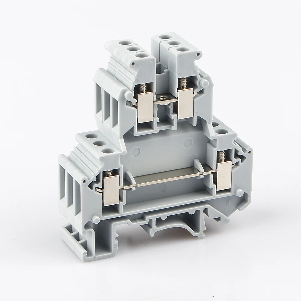Din Rail Terminal Blocks Ukk5 Connector Double Layer Terminal Blocks ...