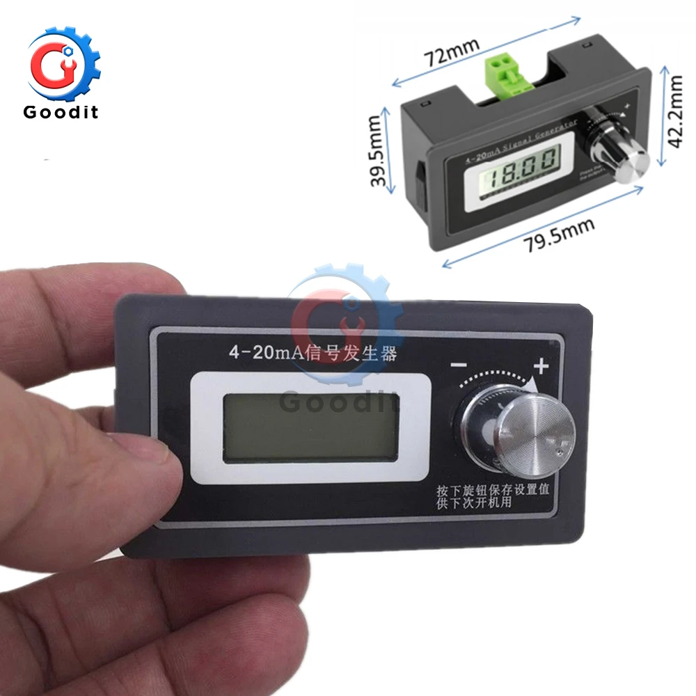 Current Loop 4-20ma Signal Generator 4-20mA Two-Wire Transducer Test ...