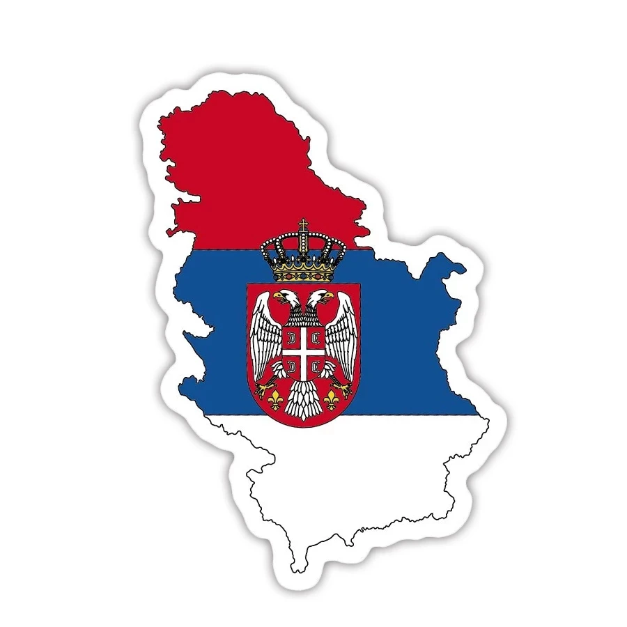 A0554-13cm-17cm-Removable-Decal-Serbia-Map-Flag-Car-Sticker-Waterproof ...