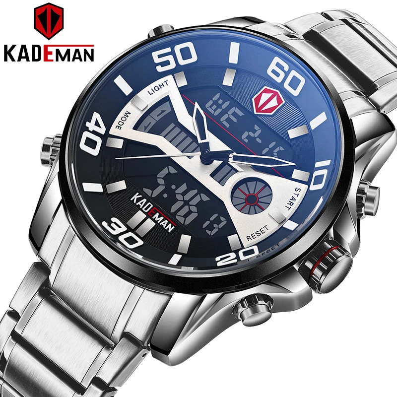 Kademan Fashion Sport Watch Men Quartz Lcd Digital Mens Watches Top ...