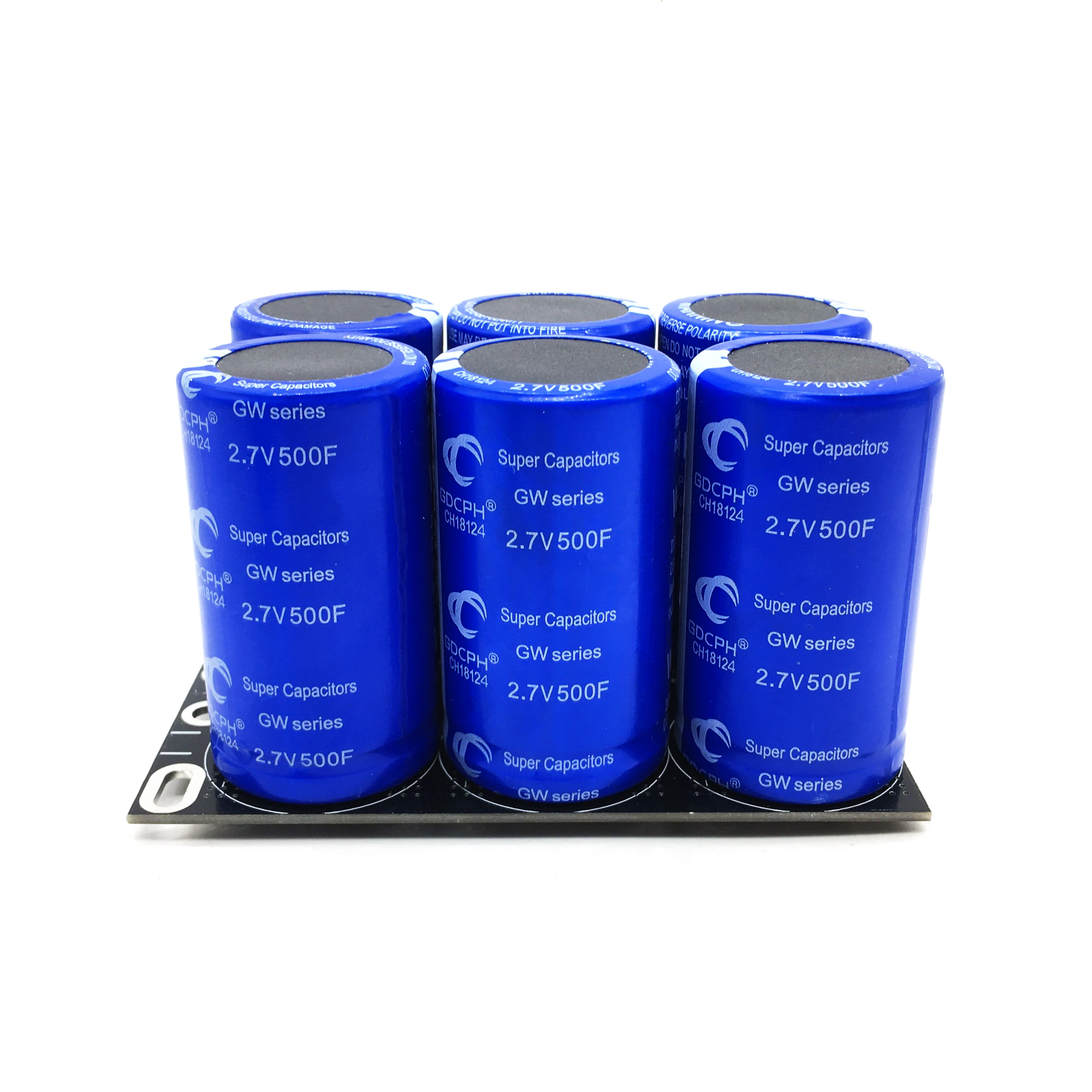 Capacitor 2.7v 500f 6 Peças/1 Conjunto, Super Capacidade Com Placa De ...