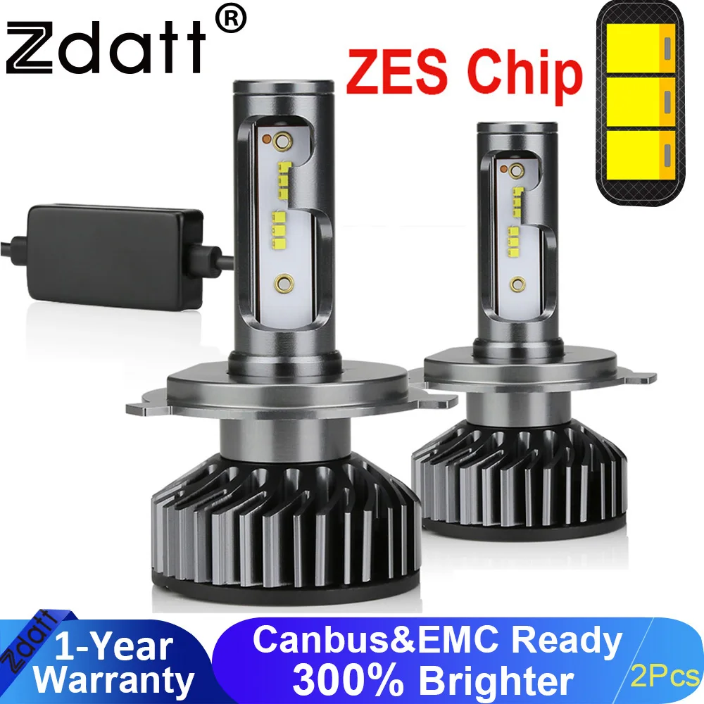 Zdatt-Canbus-LED-Headlights-H1-H4-H7-H8-H9-H11-9005-9006-HB3-HB4-880 ...