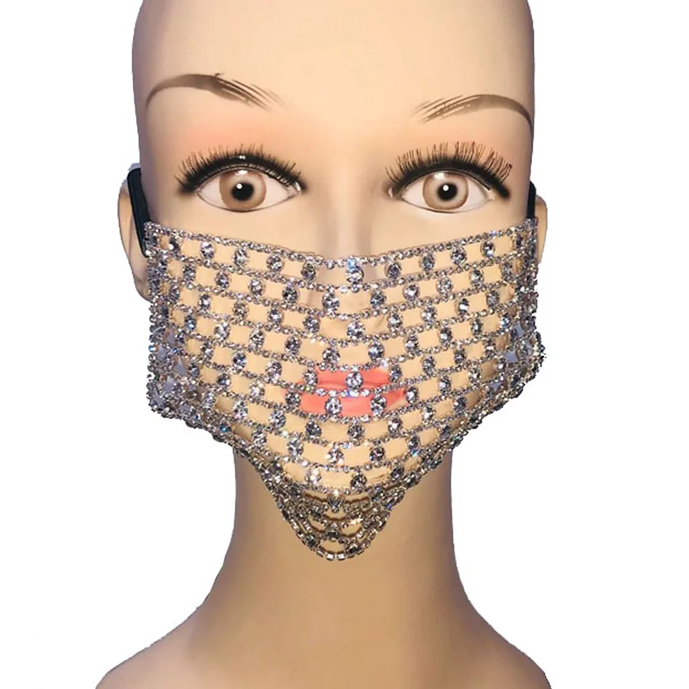 Shiny Rhinestone Statement Mask - Queerks™
