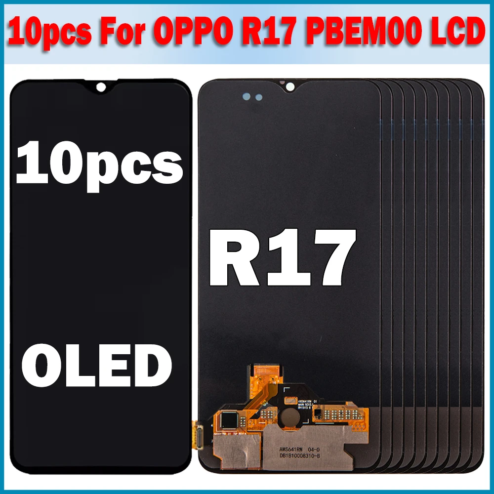 10PCS OLED/TFT LCD Sceeen For OPPO R17 LCD Display R17 CPH1879 PBEM00 ...