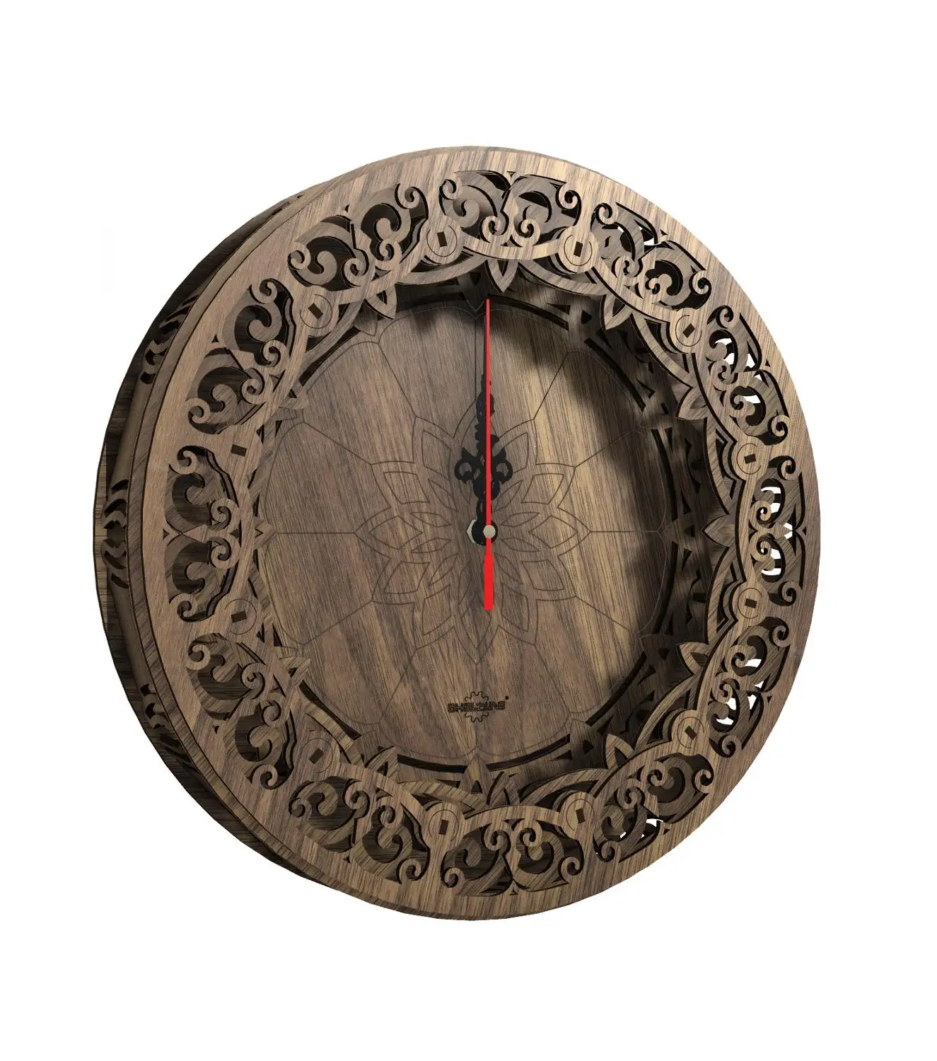 Antique Wood Wall Clock