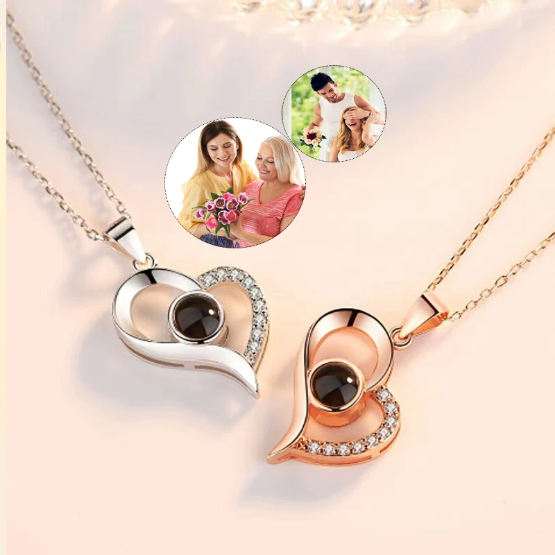Collar-con-foto-de-proyecci-n-personalizada-con-coraz-n-para-mujer ...
