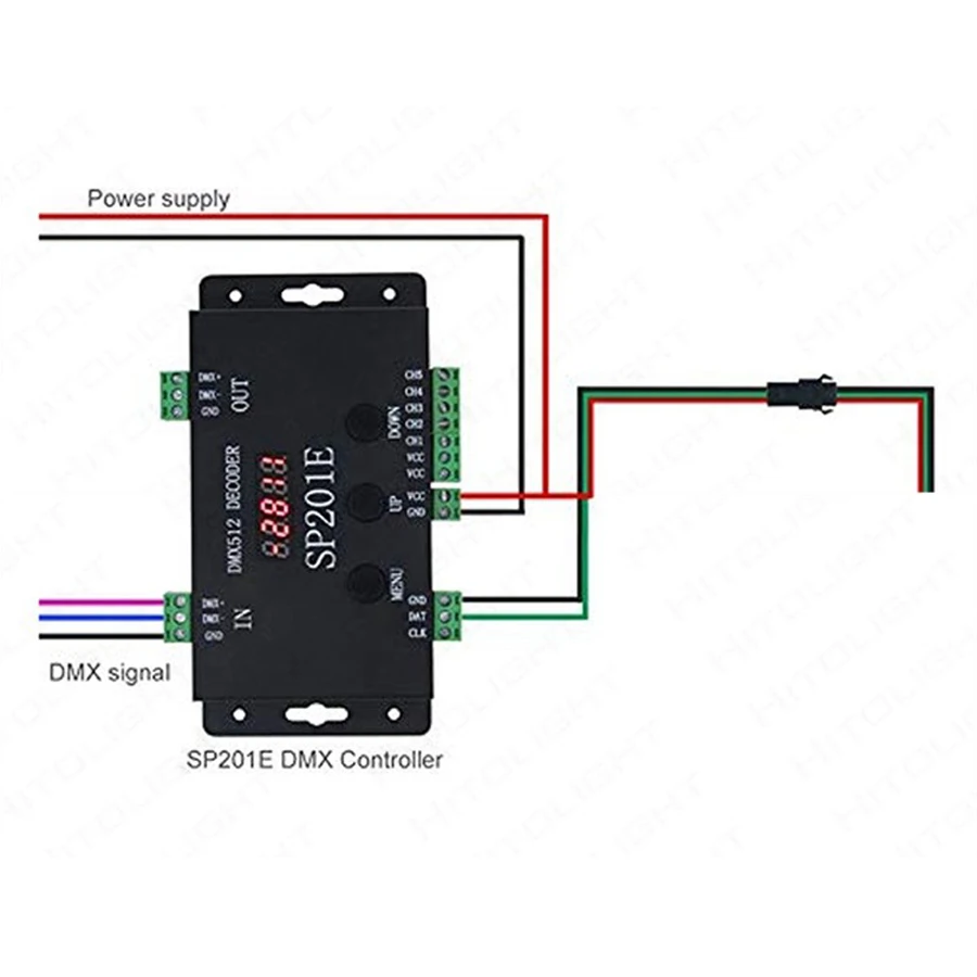 WS2812B WS2811 DMX To SPI Led Controller Decoder And WS2812, 60% OFF