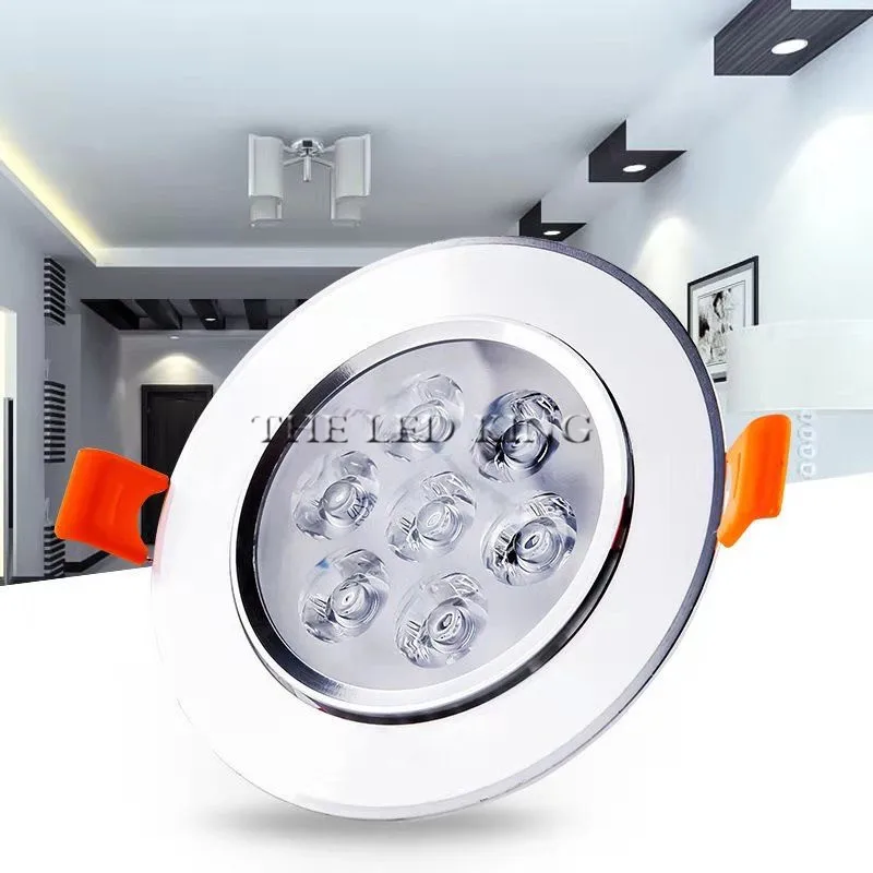 Dimmable 110v 220v Led Downlight Round Recessed 9w 12w 15w 18w Cold ...