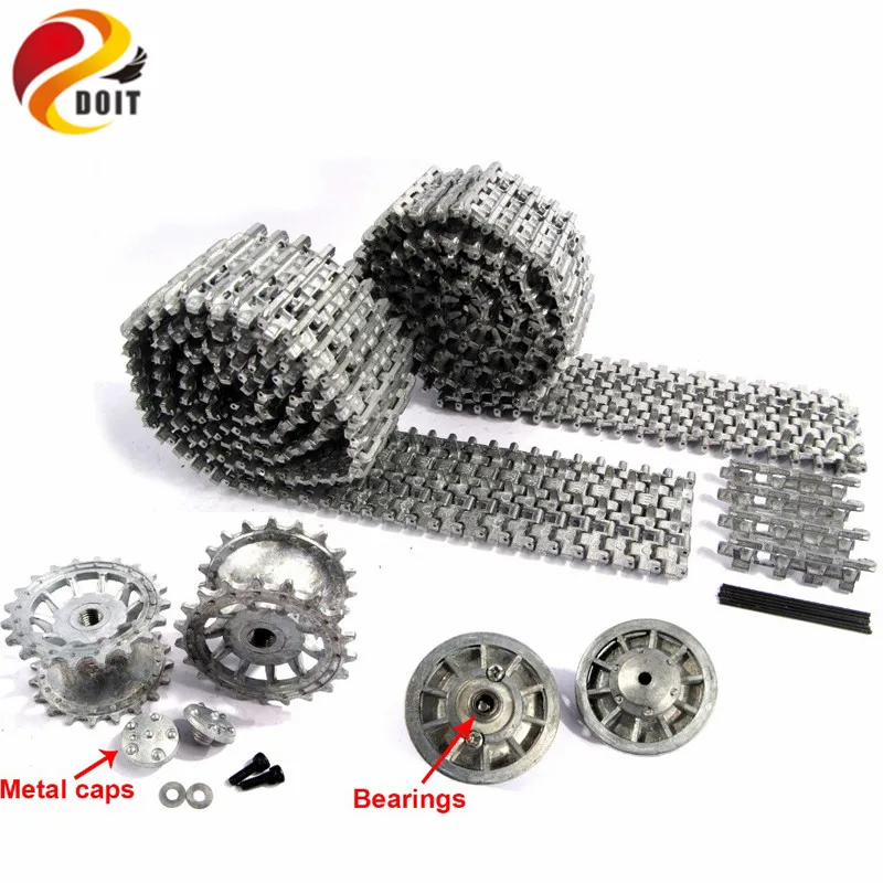 Metal Tracks Caterpillar Crawler Chain for 3818/3818-1 RC Tank Parts ...