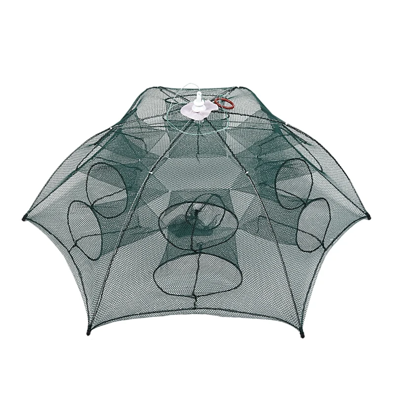 Portable Foldable Automatic Fishing Net Landing Net Trap Cast Dip Cage ...