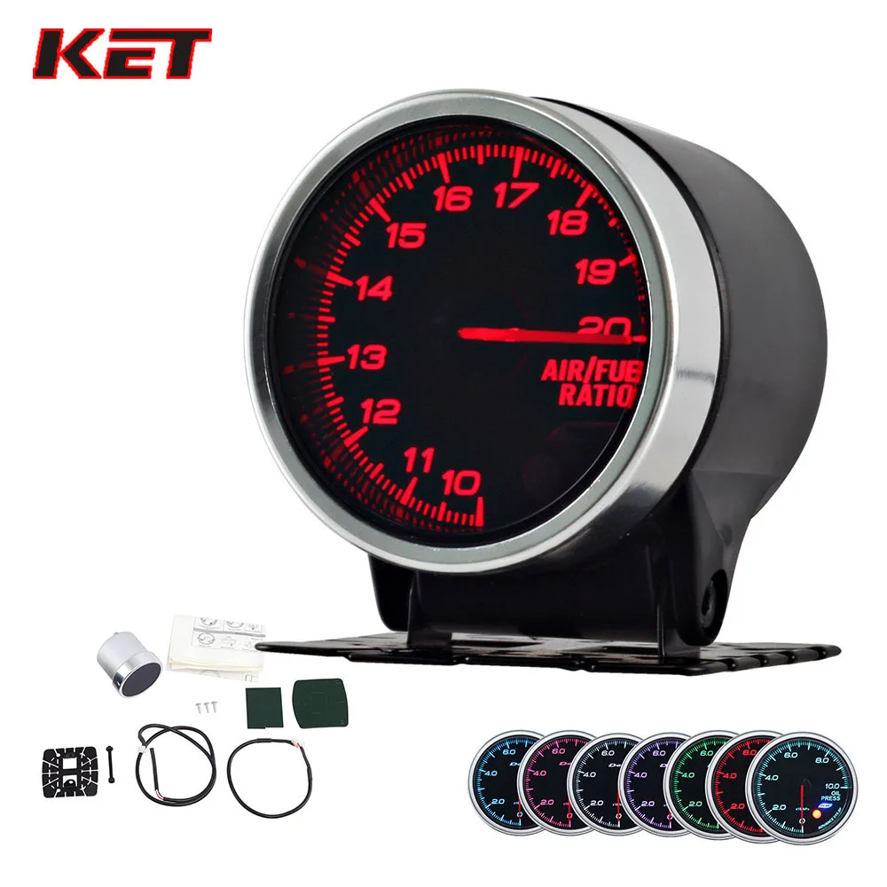 2-Inch-52MM-Smoke-Lens-Wideband-Air-Fuel-Ratio-Gauge-Meter-With ...