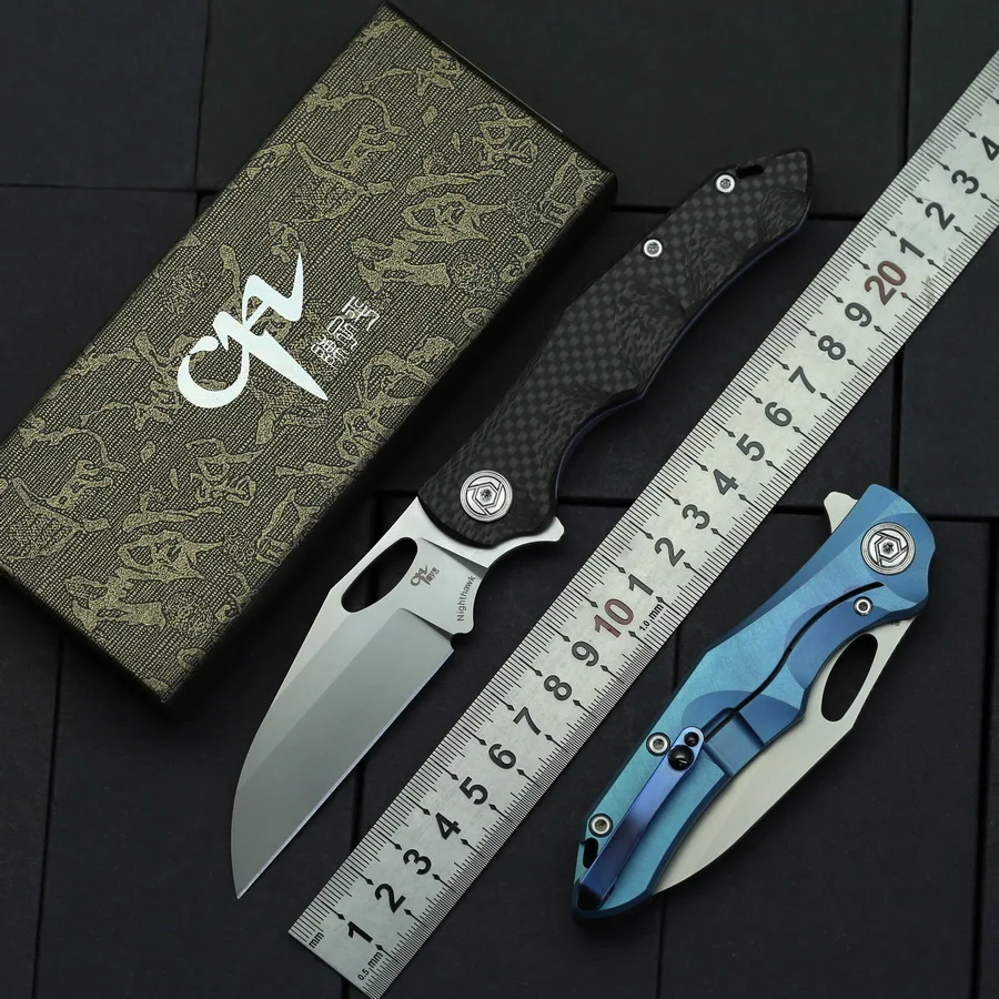 CH3529-Nighthawk-Bearing-Folding-Knife-S35VN-Steel-Blade-Titanium ...