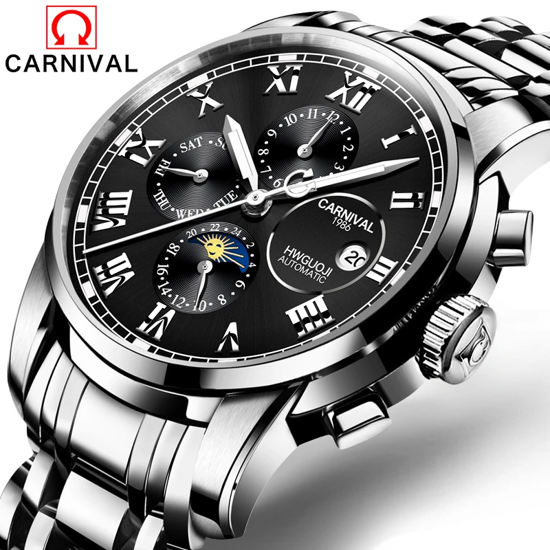 CARNIVAL-rel-gio-mec-nico-imperme-vel-para-homens-rel-gio-luminoso ...