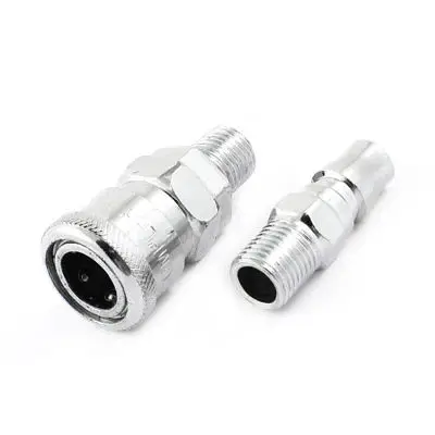20SM + 20PM 1/2" Male Thread Air Quick Connector Coupler 2 in 1 Set ...