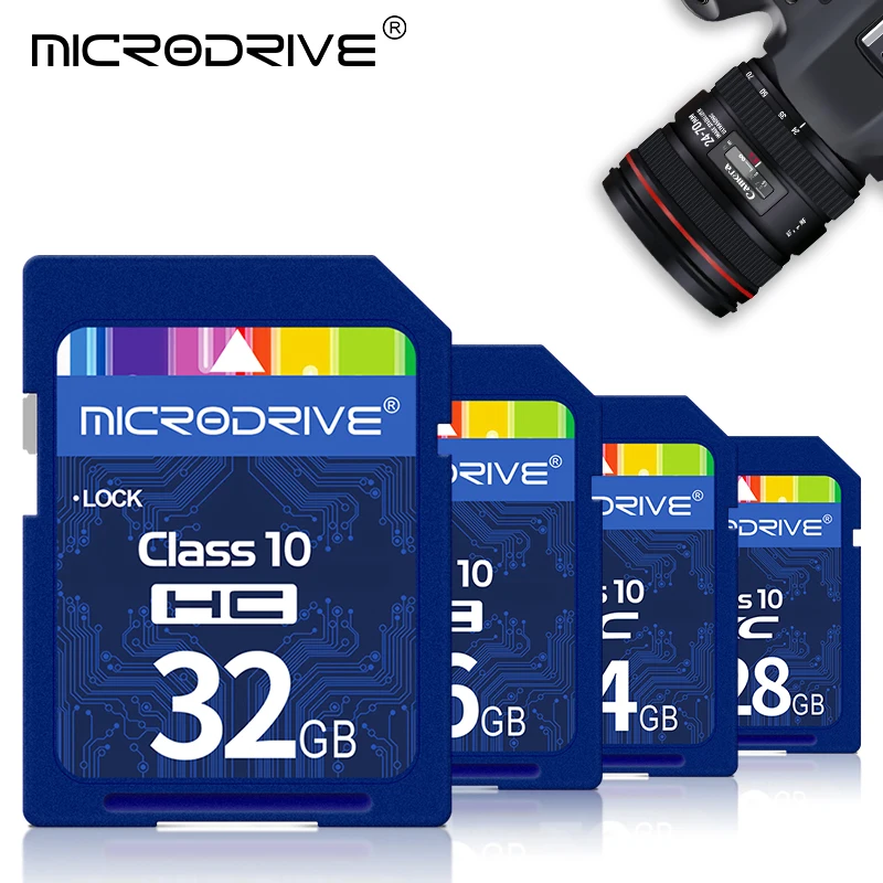 Standard SD Card 64GB 128GB 256GB SDHC/XC 16GB 32GB Normal Full Size ...