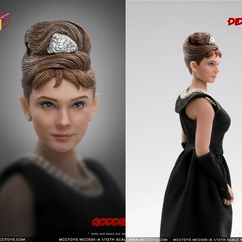 MCCTOYS 1/12 Audrey Hepburn Head Sculpt Model MCC030A For 6'' Inch ...