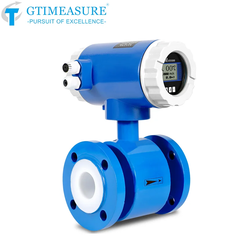 DN10 DN32 DN50 DN100 Magnetic Flow Meter Wastewater Sewage Slurry ...