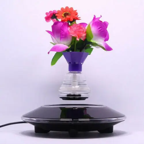LED Maglev Magnetic Levitation floating Rotating holder Stand Display ...