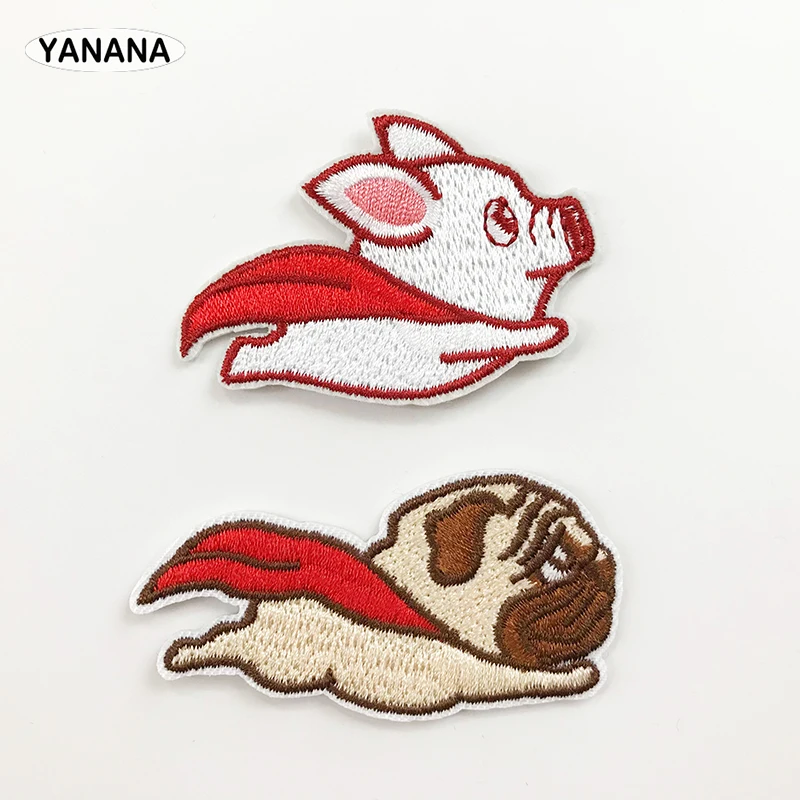 super-pig-flying-dog-Patch-Badges-Embroidered-Applique-Sewing-Iron-On ...
