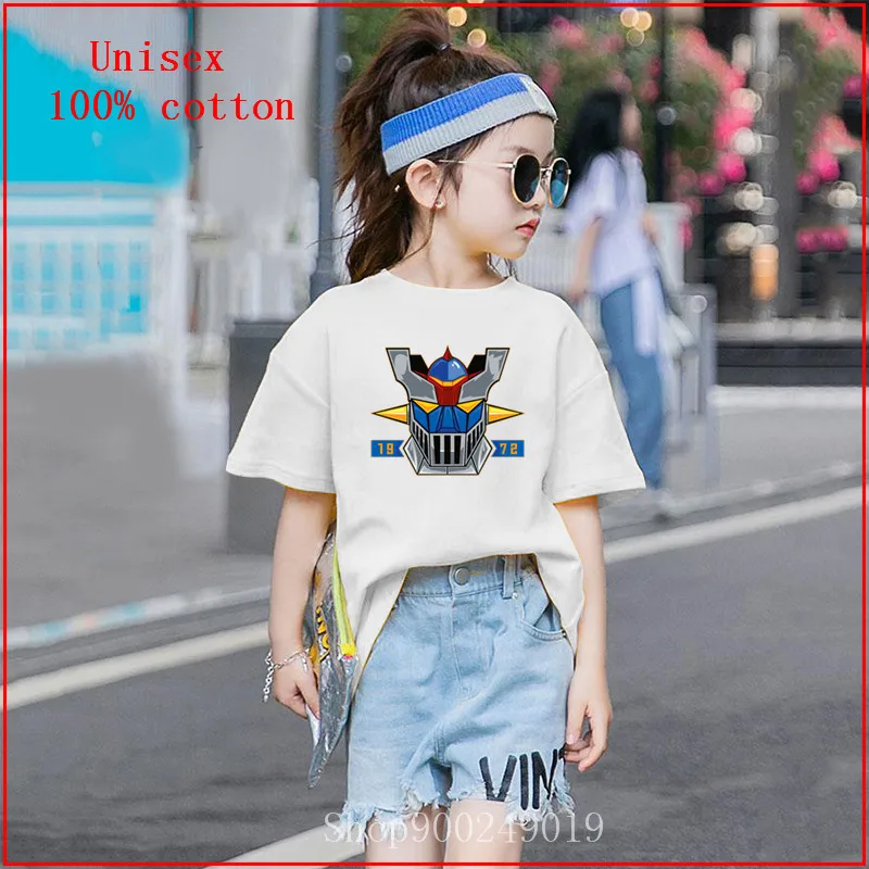 Original super robots Mazinger Z girl clothes T Shirts Summer Short ...