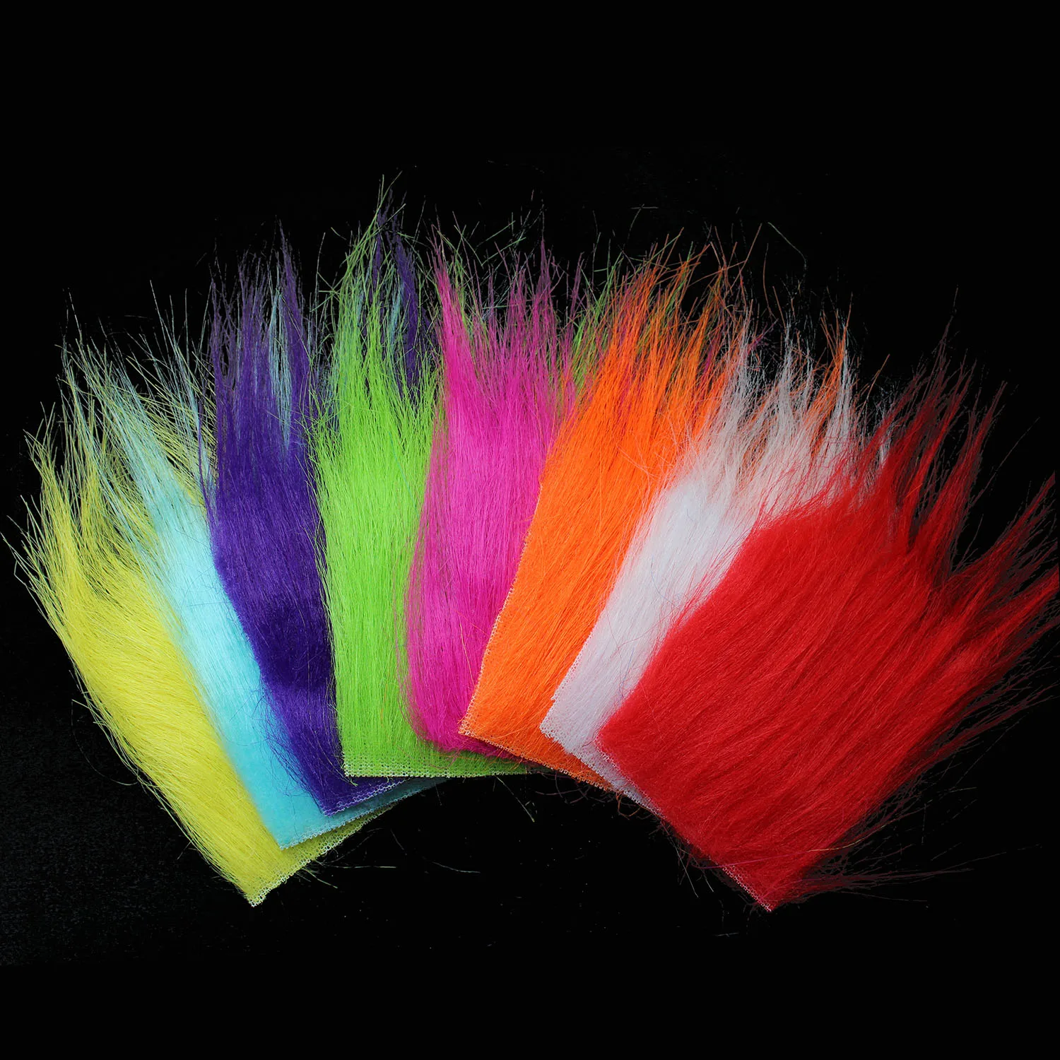 Tigofly 8 pcs 8X8cm UV Colors Furabou Long hair Craft Fur Synthetic ...