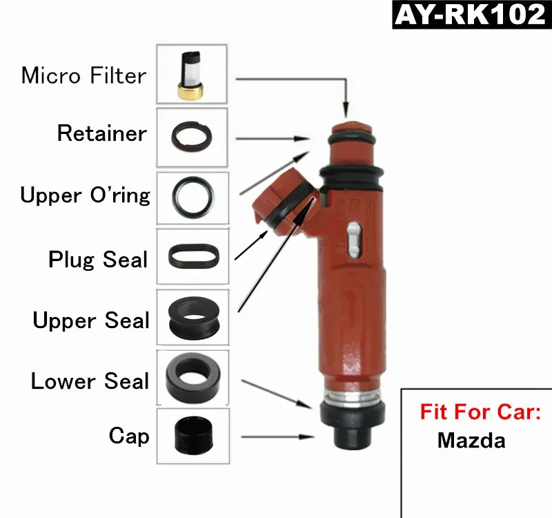 4-kits-fuel-injection-repair-kit-for-mazda-suzuki-swift-filter-plastic ...